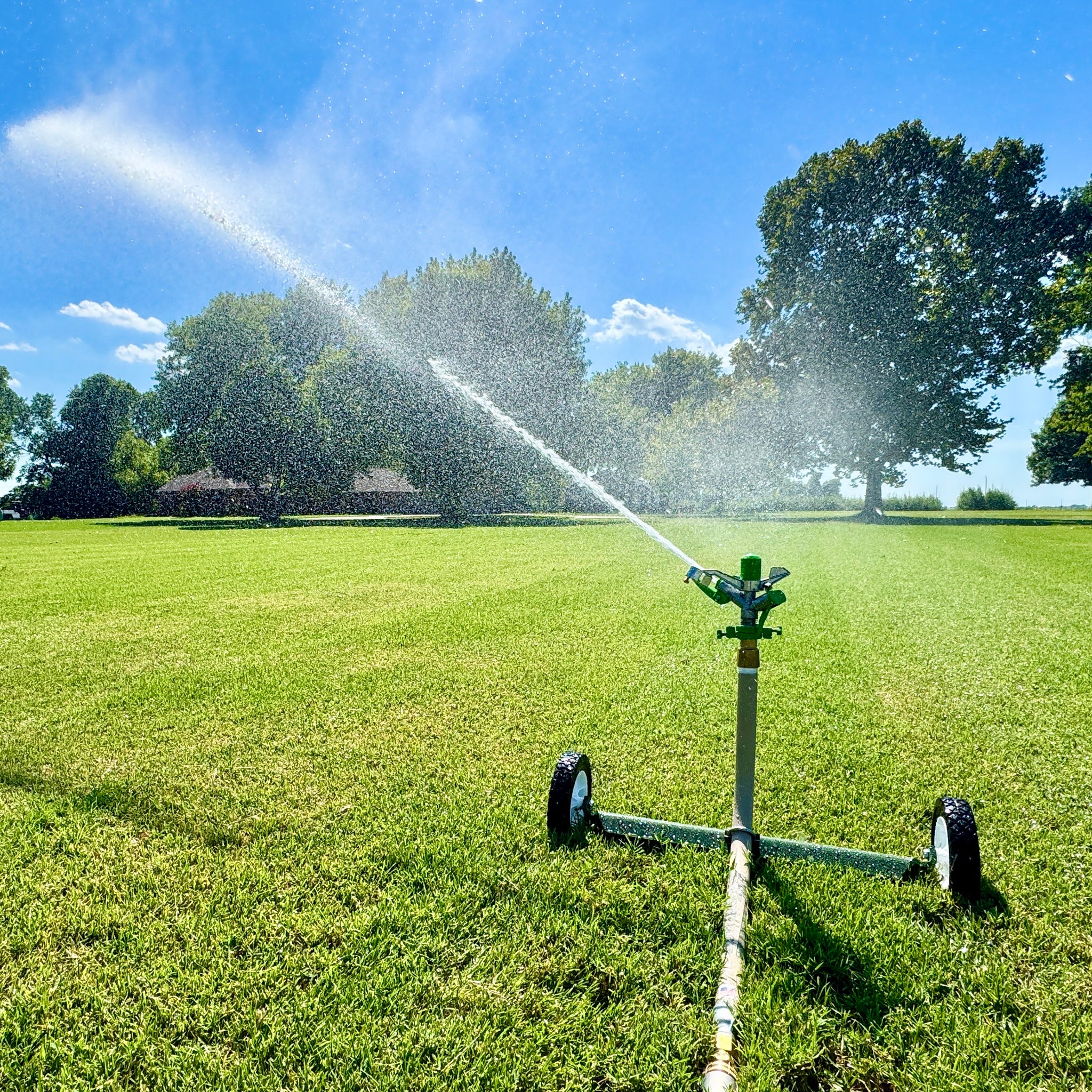 1000F 1-Inch Military Theme Wheeled Sprinkler Cart for Sale | Big Sprinkler