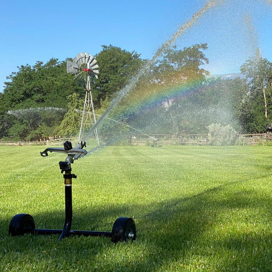 Portable 1500H Big Gun Irrigation Sprinkler Cart on Wheels – Big Sprinkler