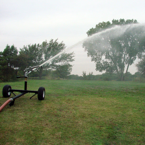 3000R Large Farm Irrigation Sprinkler on Wheels – Big Sprinkler