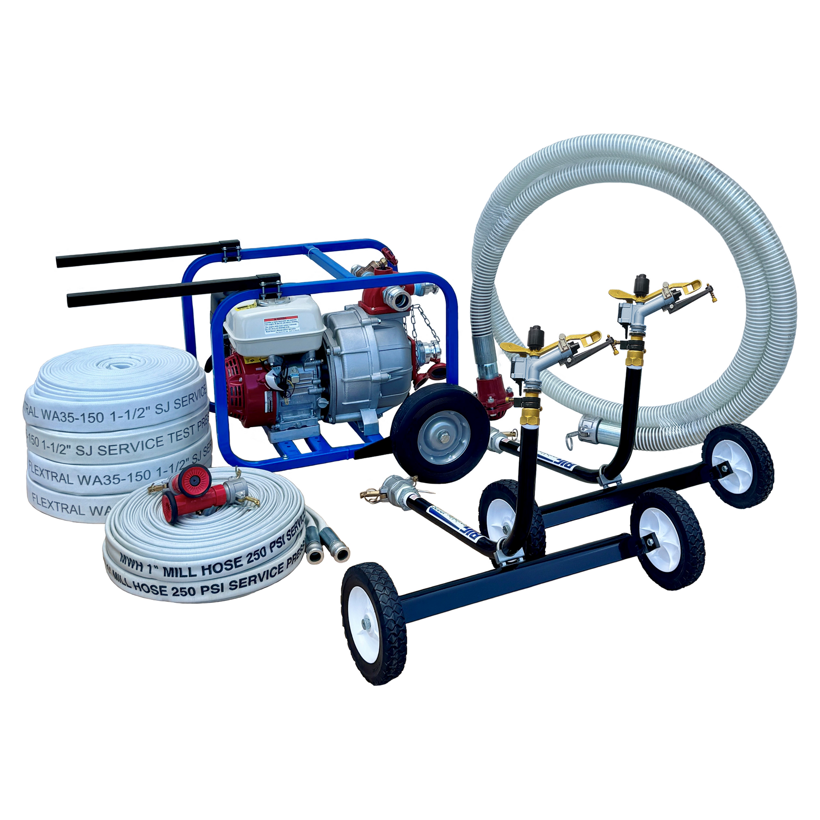 Complete Fire Pump Kit with 5.5 HP Honda 2-Stage Fire Pump – Big Sprinkler